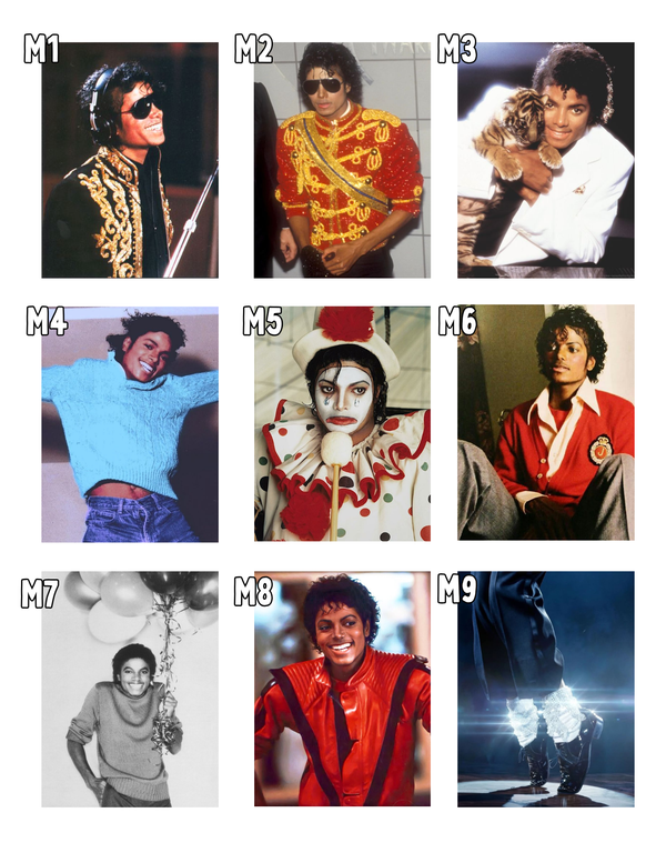 Michael Jackson Photocards - Individual HOLOGRAPHIC – Crafted by Kaya